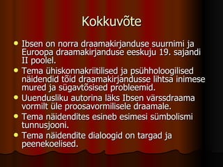20.sajandi draamakirjandus | PPT