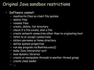 Sandboxing (Distributed computing) | PPT