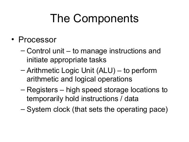 20 the components of the system unit