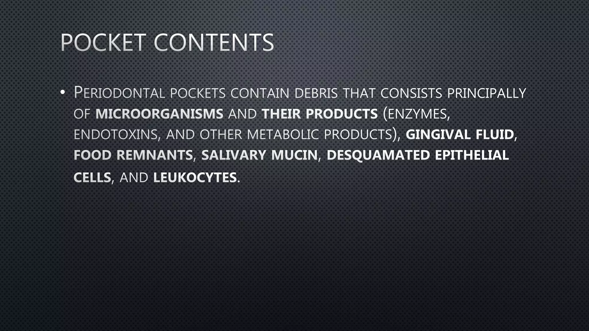 Carranza 2015, 12th edition, Chapter 20, The Periodontal Pocket | PPTX
