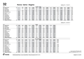 Samlet køreplan for Movia V med bus | Gyldig - 7 April 2011 | Movia | PDF