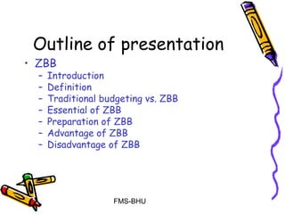 20.zero base budgeting | PPT | Business Accounting & Finance | Business