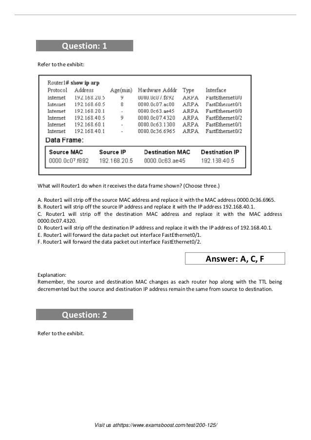 200 125 question and answer
