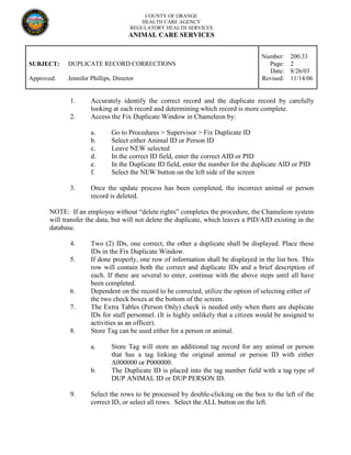200.33 duplicate records correction | PDF
