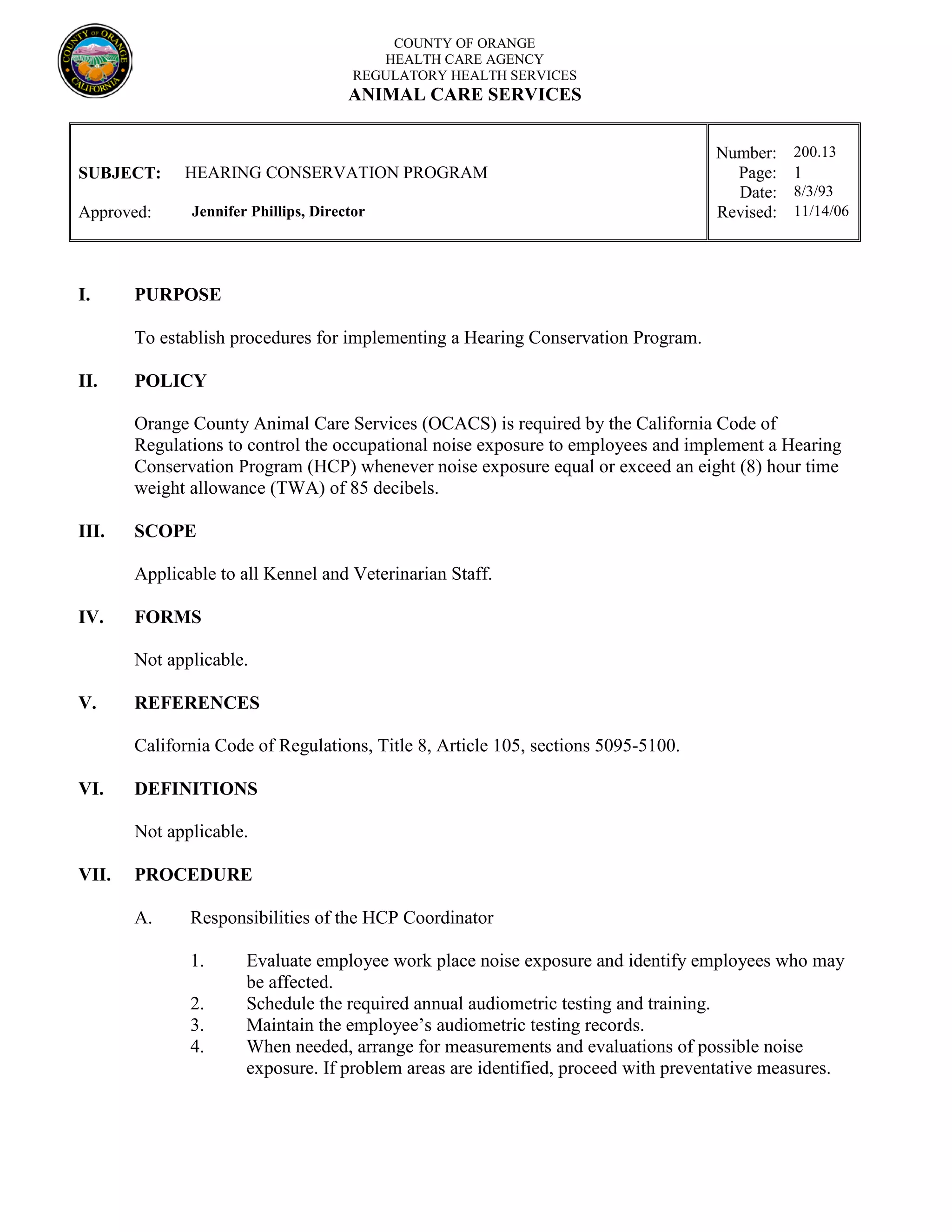 200.13 hearing conservation program | PDF