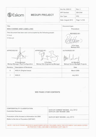 200 3340 kks coding and labelling procedure | PDF