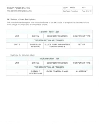 200 3340 kks coding and labelling procedure | PDF
