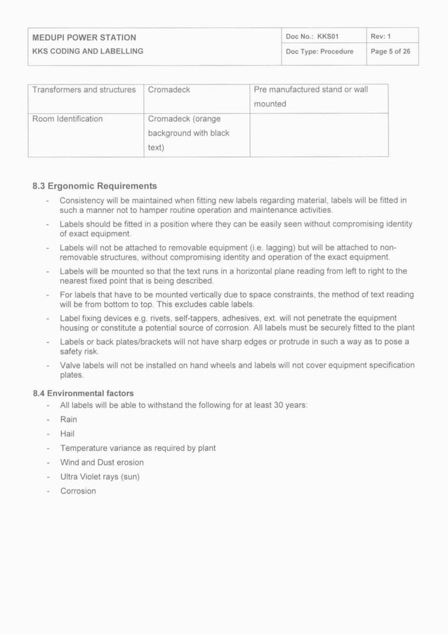 200 3340 kks coding and labelling procedure | PDF