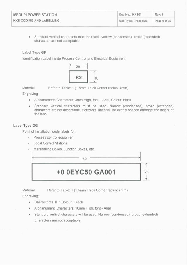 200 3340 kks coding and labelling procedure | PDF