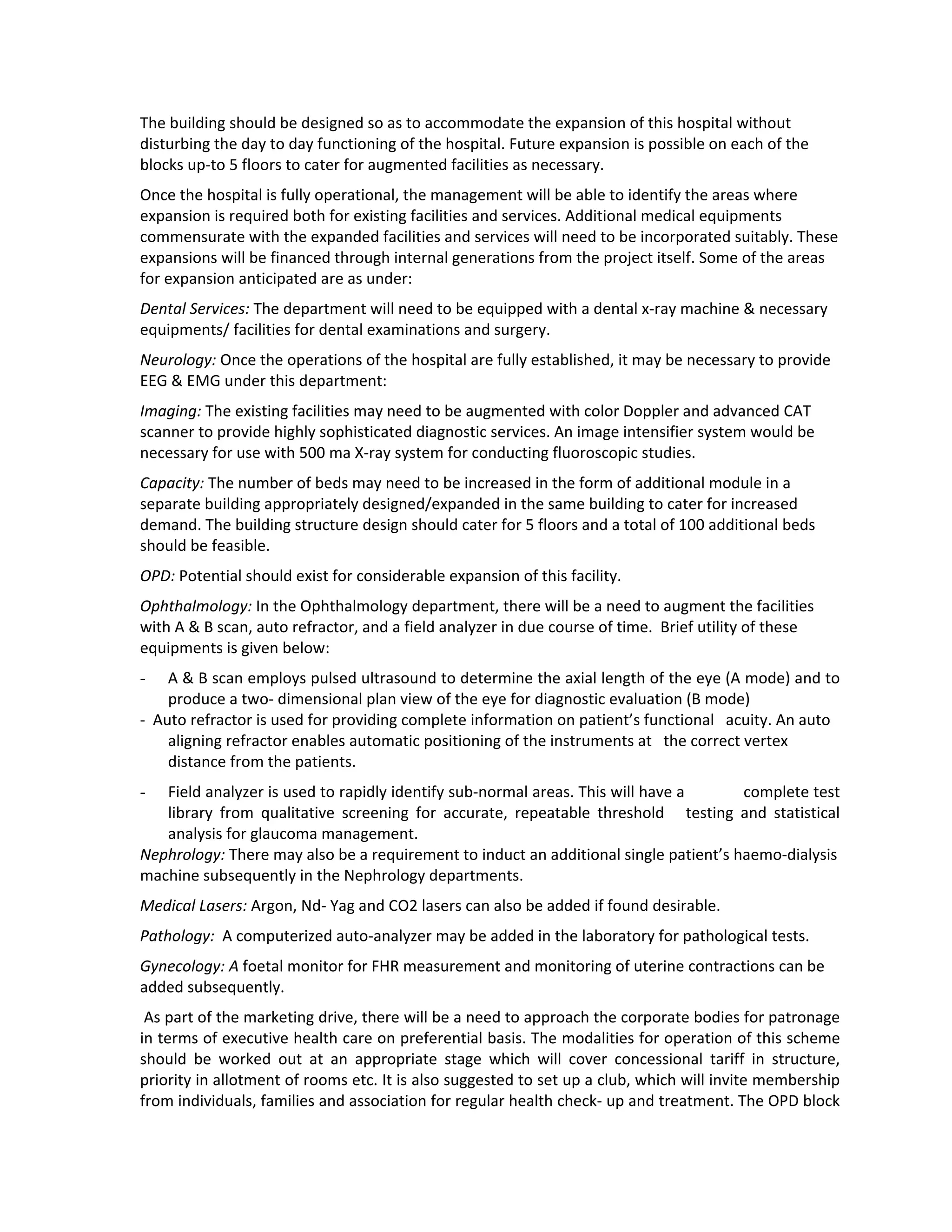 200 bed-hospital-project-report | PDF