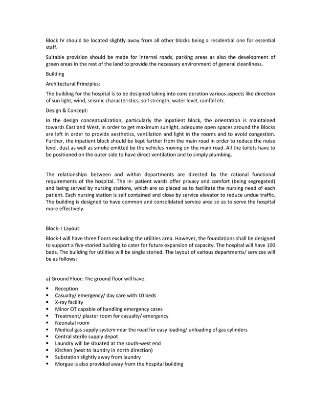 200 bed-hospital-project-report | PDF | Healthcare Industry | Industries