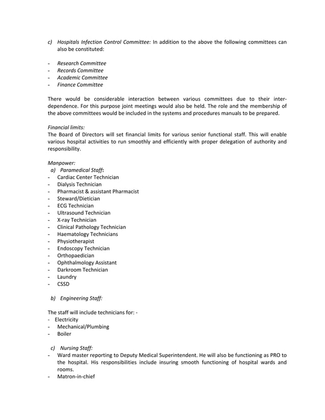 200 bed-hospital-project-report | PDF | Healthcare Industry | Industries