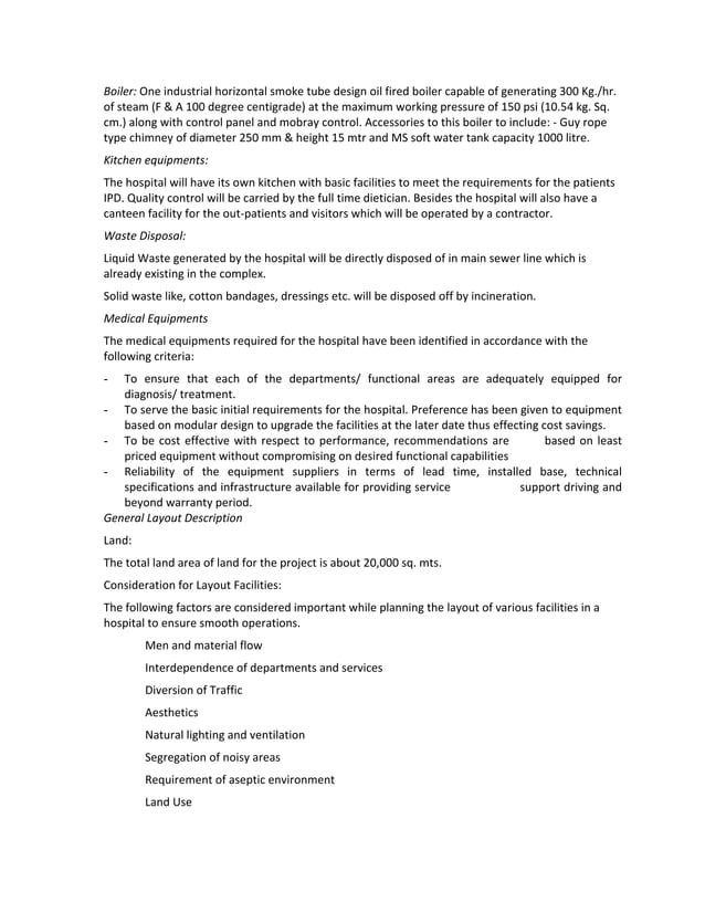 200 bed-hospital-project-report | PDF | Healthcare Industry | Industries