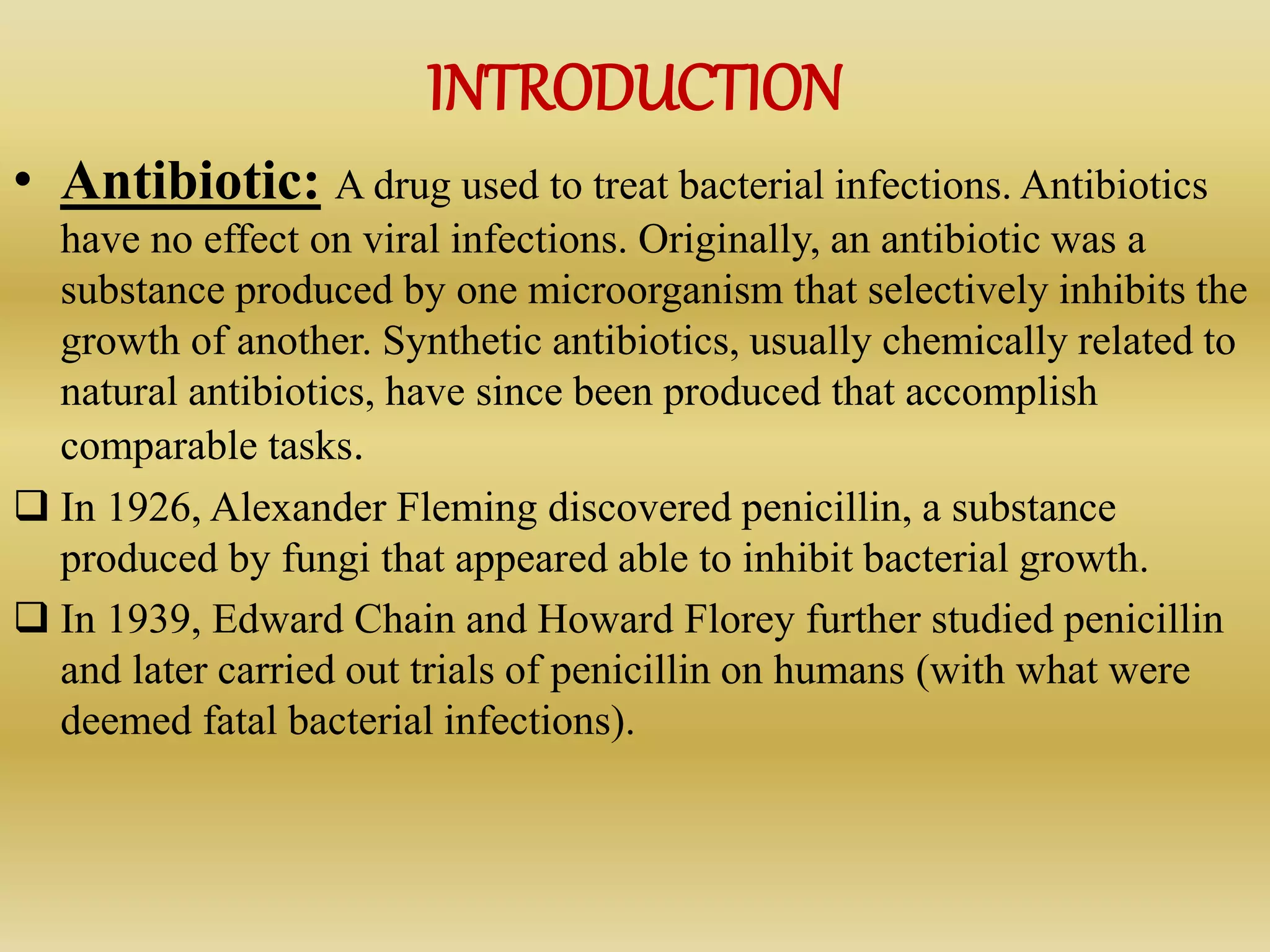 Literature Survey Antibiotic Resistance | PPTX