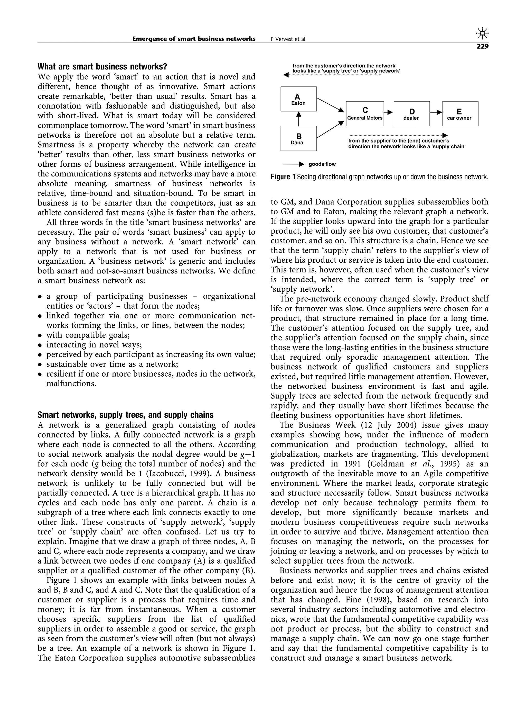The Emergence of Smart Business Networks | PDF