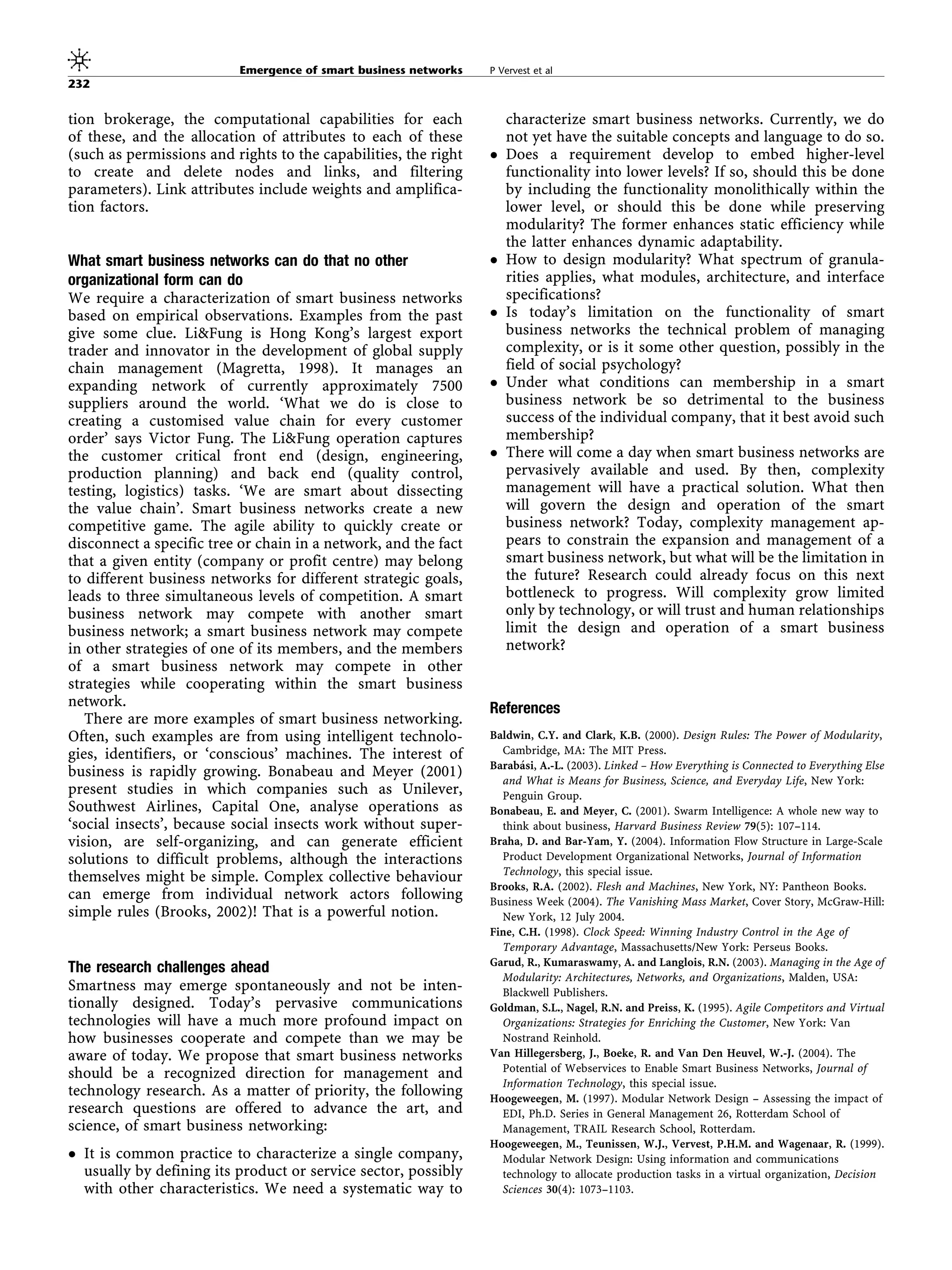 The Emergence of Smart Business Networks | PDF