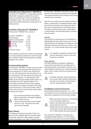 nyco card reader II user manual | PDF