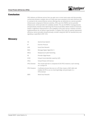 Virtual Private LAN Service (VPLS) | PDF