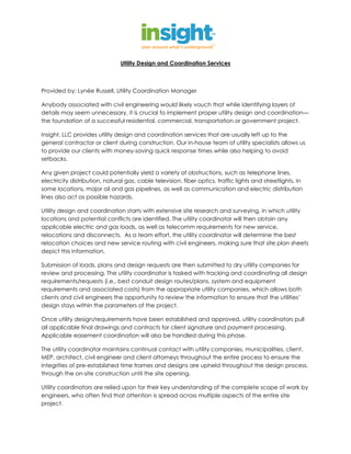 Utility Design & Coordination Blog | PDF