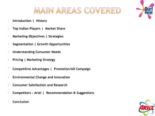 surfexcel-ariel-ppt | PPT | Marketing and Advertising | Business