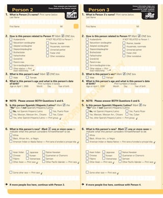 2000 Census Form | PDF