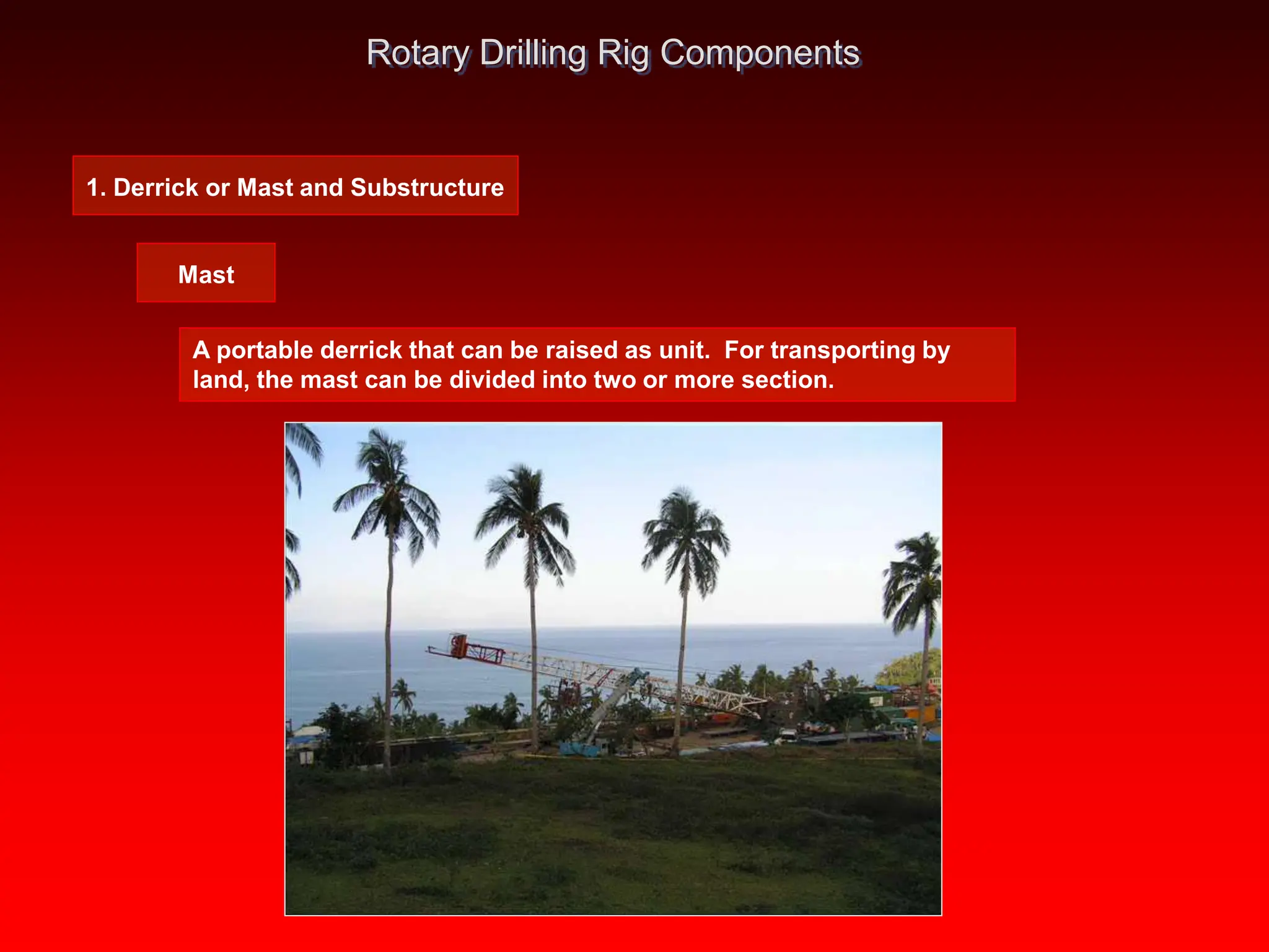 2000 Drilling Rig Operations & A to Z Rotary Drilling Rig Components.ppt