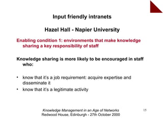 Input friendly intranets | PPT