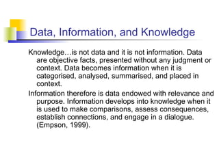 2000 nces management info systems conference knowledge management for ...