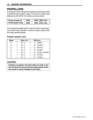 2000 suzuki df25 df30 four stroke outboard motors service repair manual ...