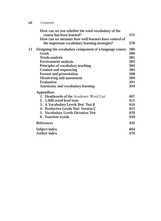 2001 learning vocabulary in another language-Paul Nation | PDF