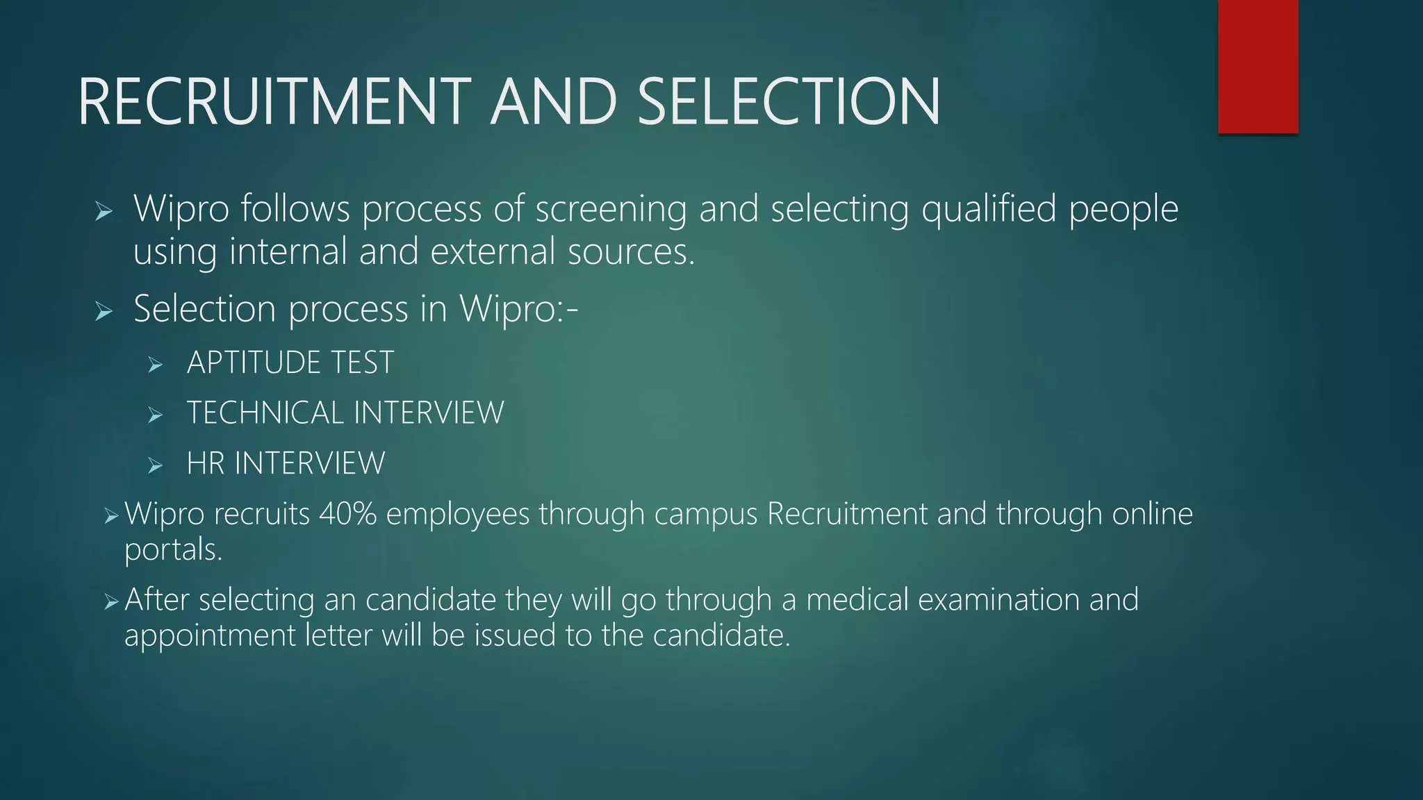 HR practices at Wipro | PPTX