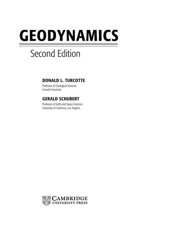 GEODYNAMIC @ second edition | PDF
