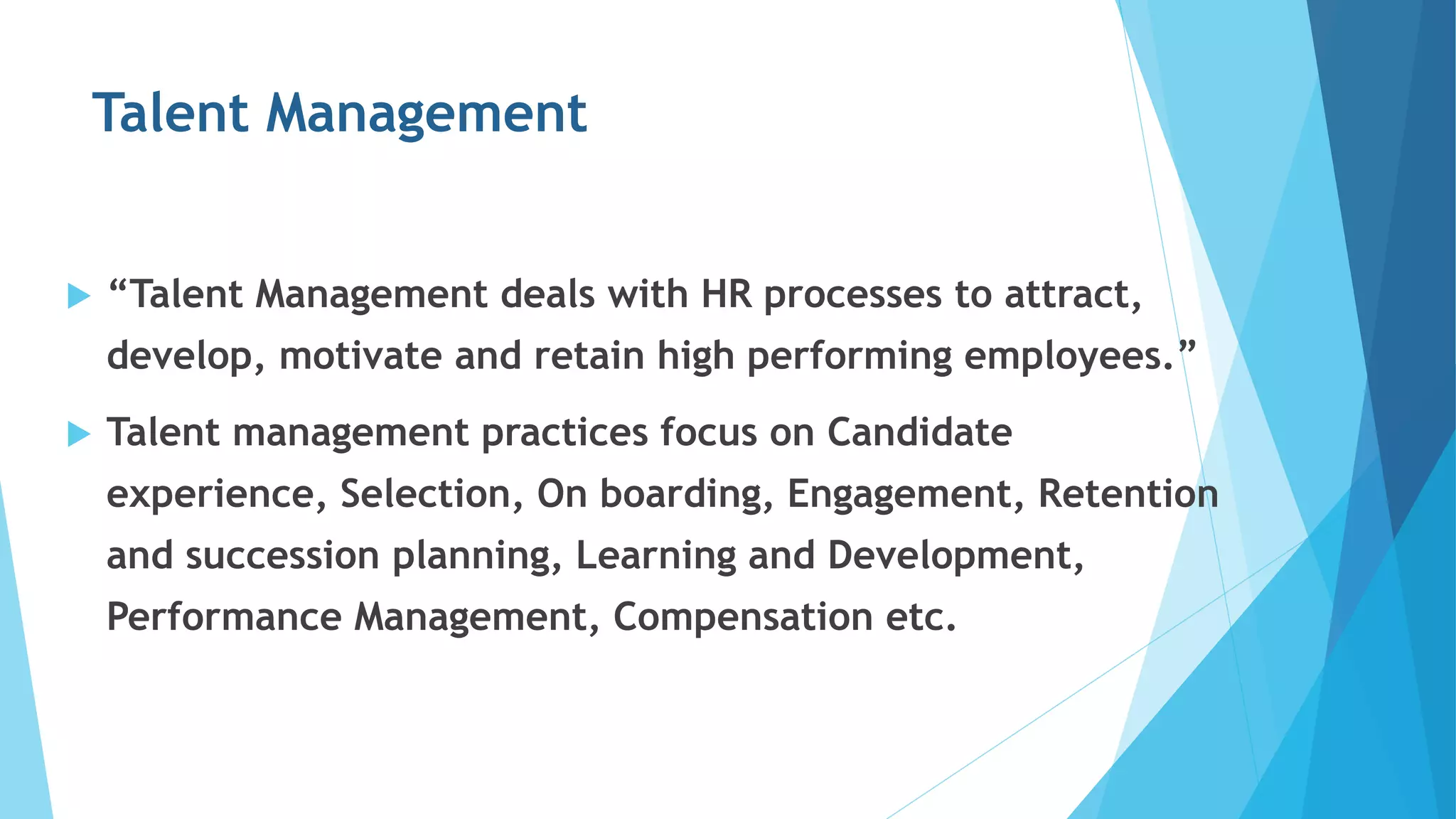 Talent Management Practices of Corporates | PPT