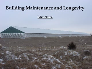 Justin Horesowsky - Building Maintenance & Longevity | PDF