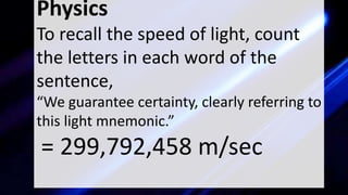 200129 mnemonics | PPT