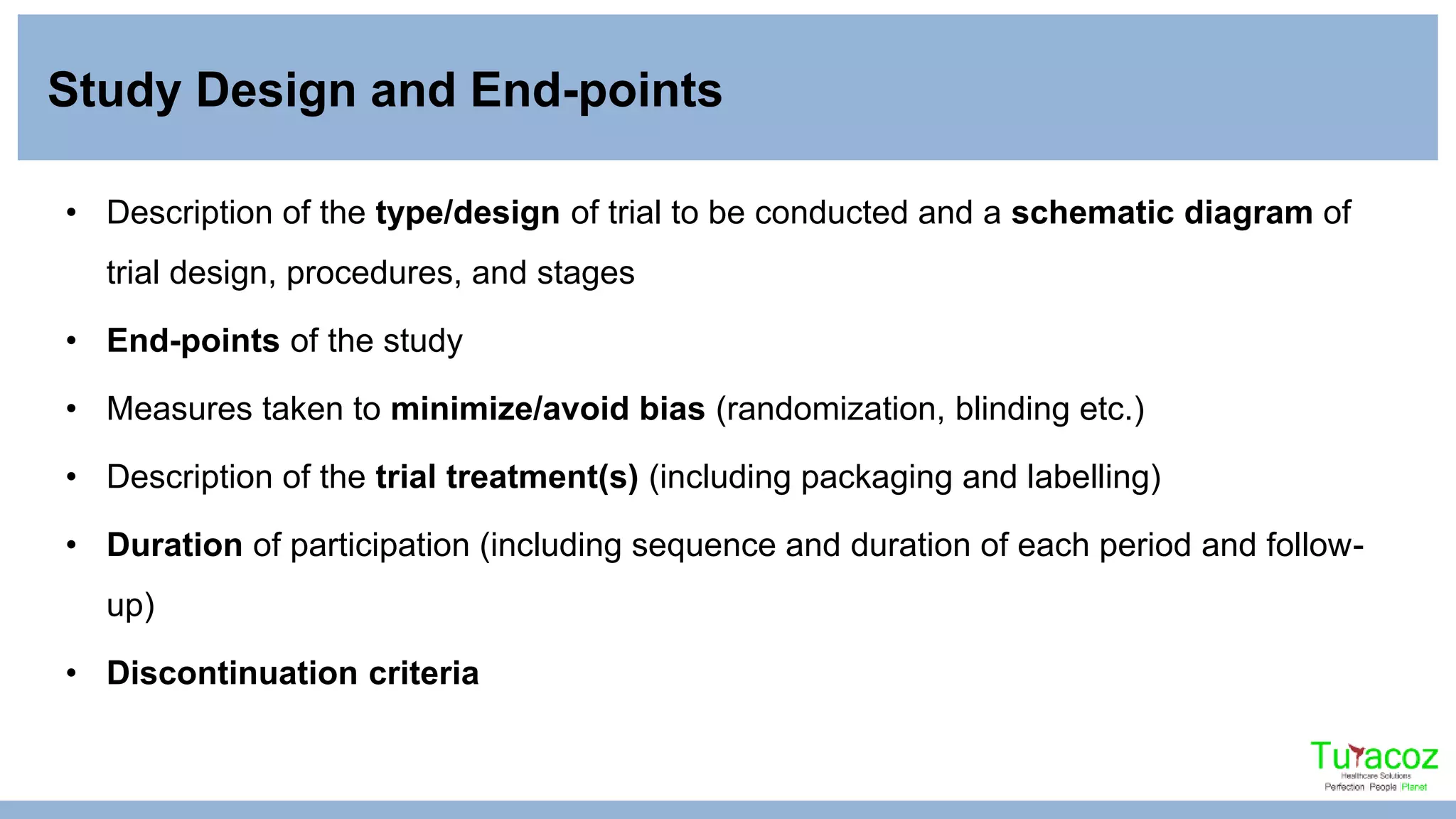Components of a clinical study protocol | PPTX