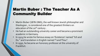 MARTIN BUBER and PLATO's PHILOSOPHY | PPT