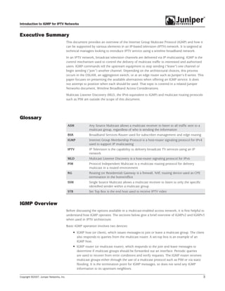 Introduction to IGMP for IPTV Networks | PDF