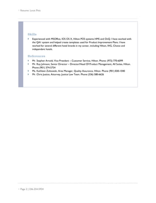 2017 Resume - Louis Pitts | PDF