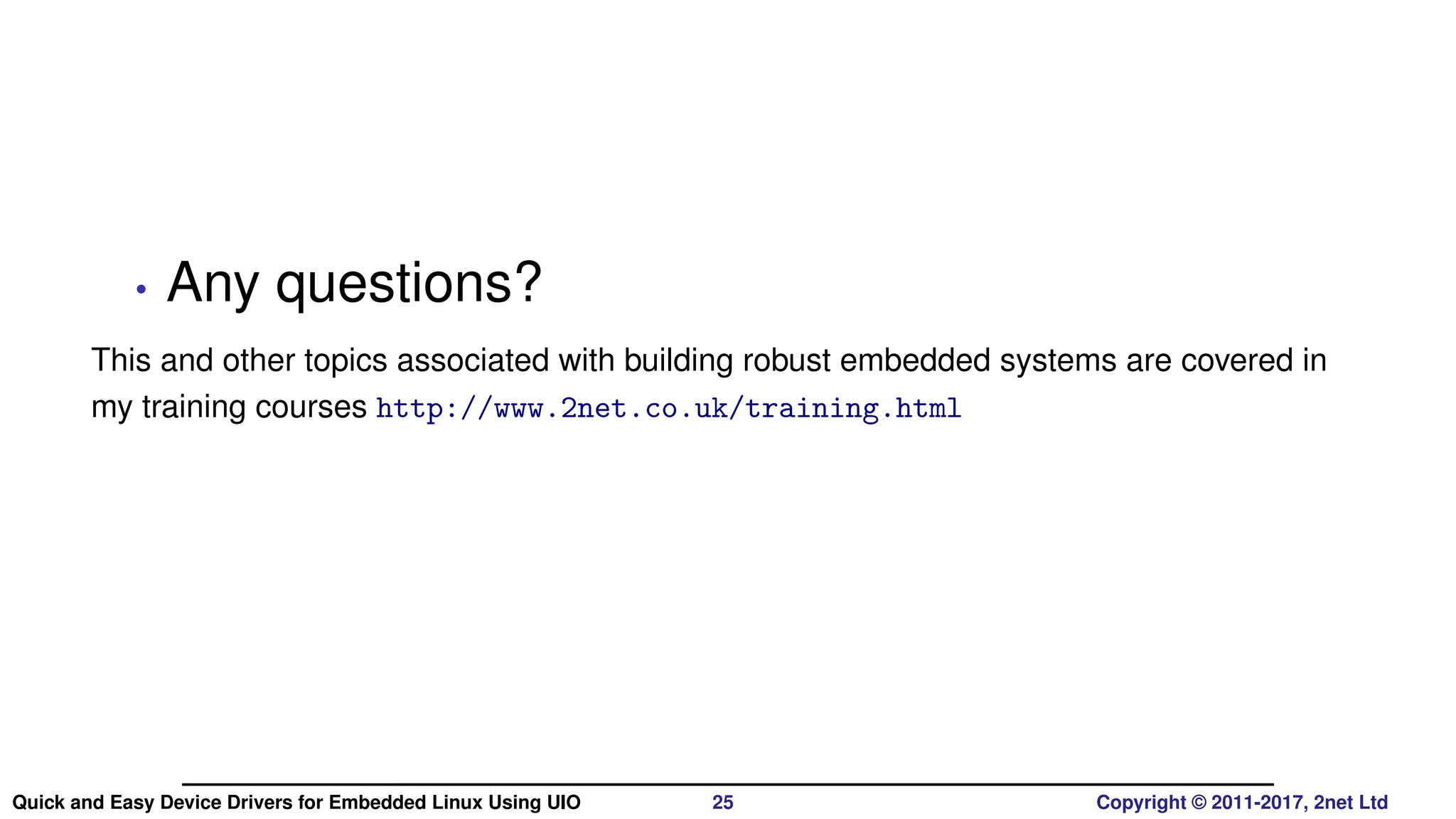 Quick and Easy Device Drivers for Embedded Linux Using UIO | PDF
