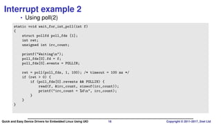 Quick and Easy Device Drivers for Embedded Linux Using UIO | PDF