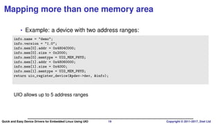 Quick and Easy Device Drivers for Embedded Linux Using UIO | PDF