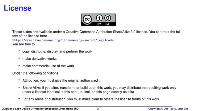 Quick and Easy Device Drivers for Embedded Linux Using UIO | PPT