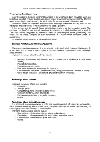 2001 triz and innovation asset management | PDF