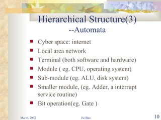 Hierarchical Learning in AI - General Problem | PPT | Biological Sciences | Science