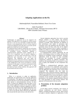 Adapting Applications on the Fly | PDF