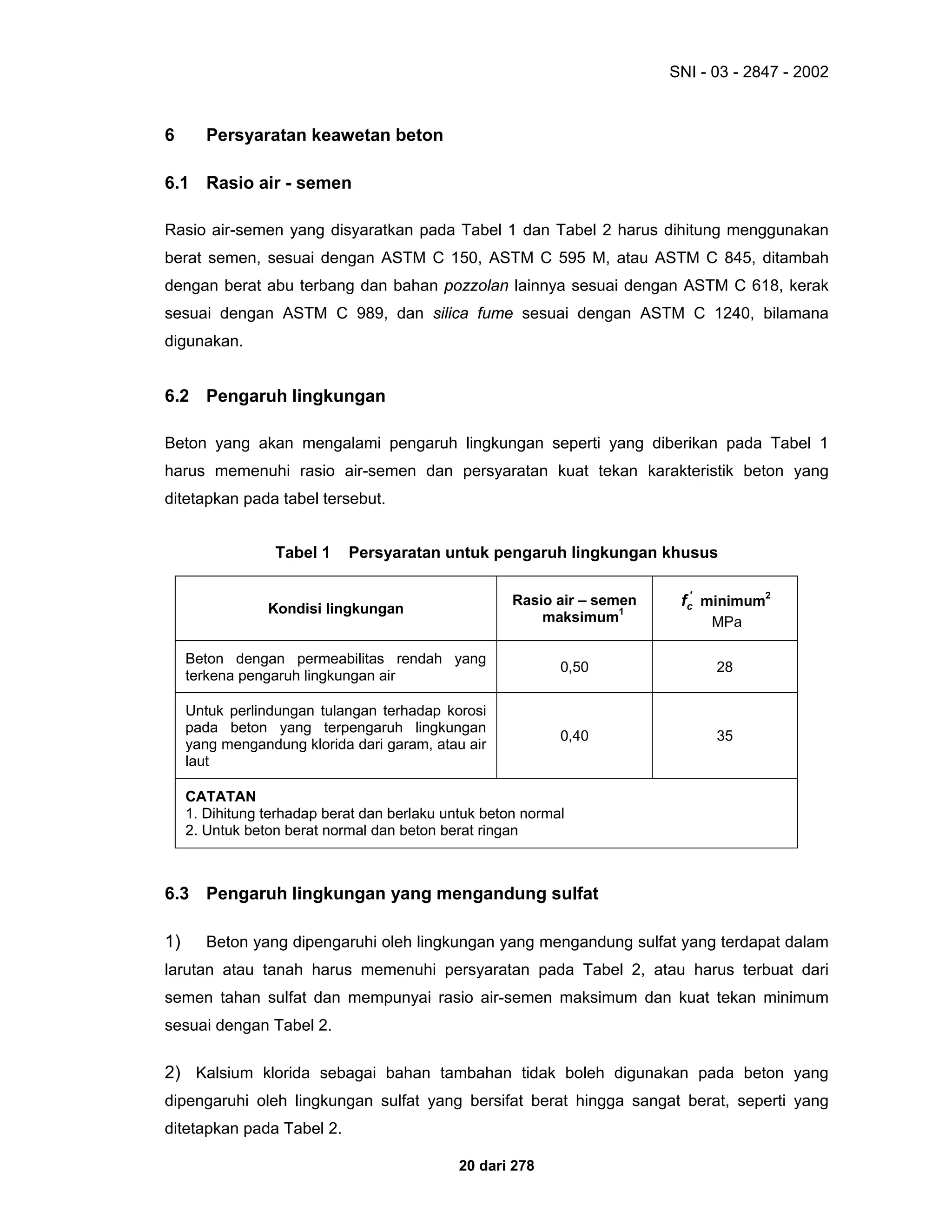 2002 12 sni 03-2847-2002 (beton) | PDF