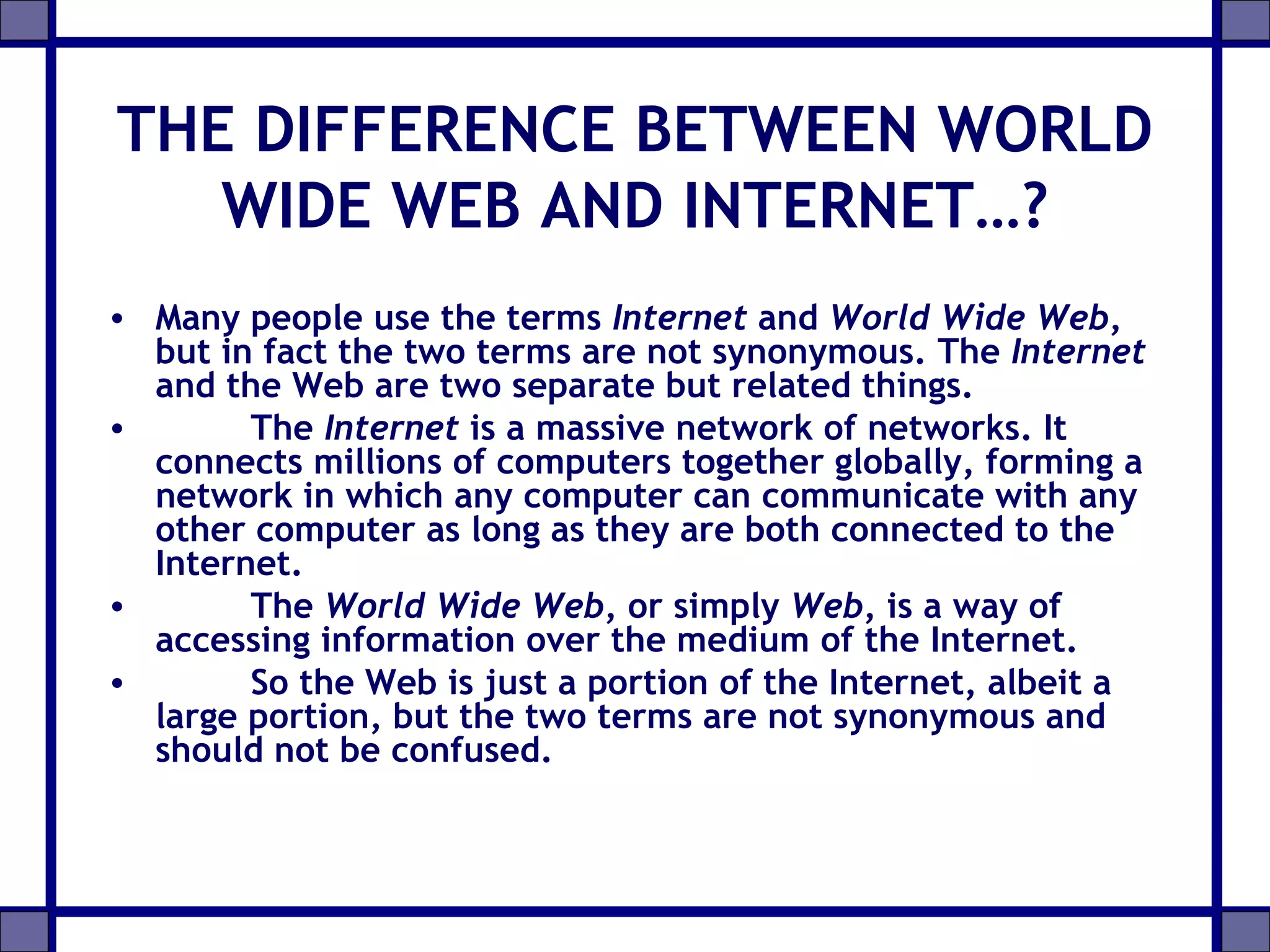 world wide web | PPT