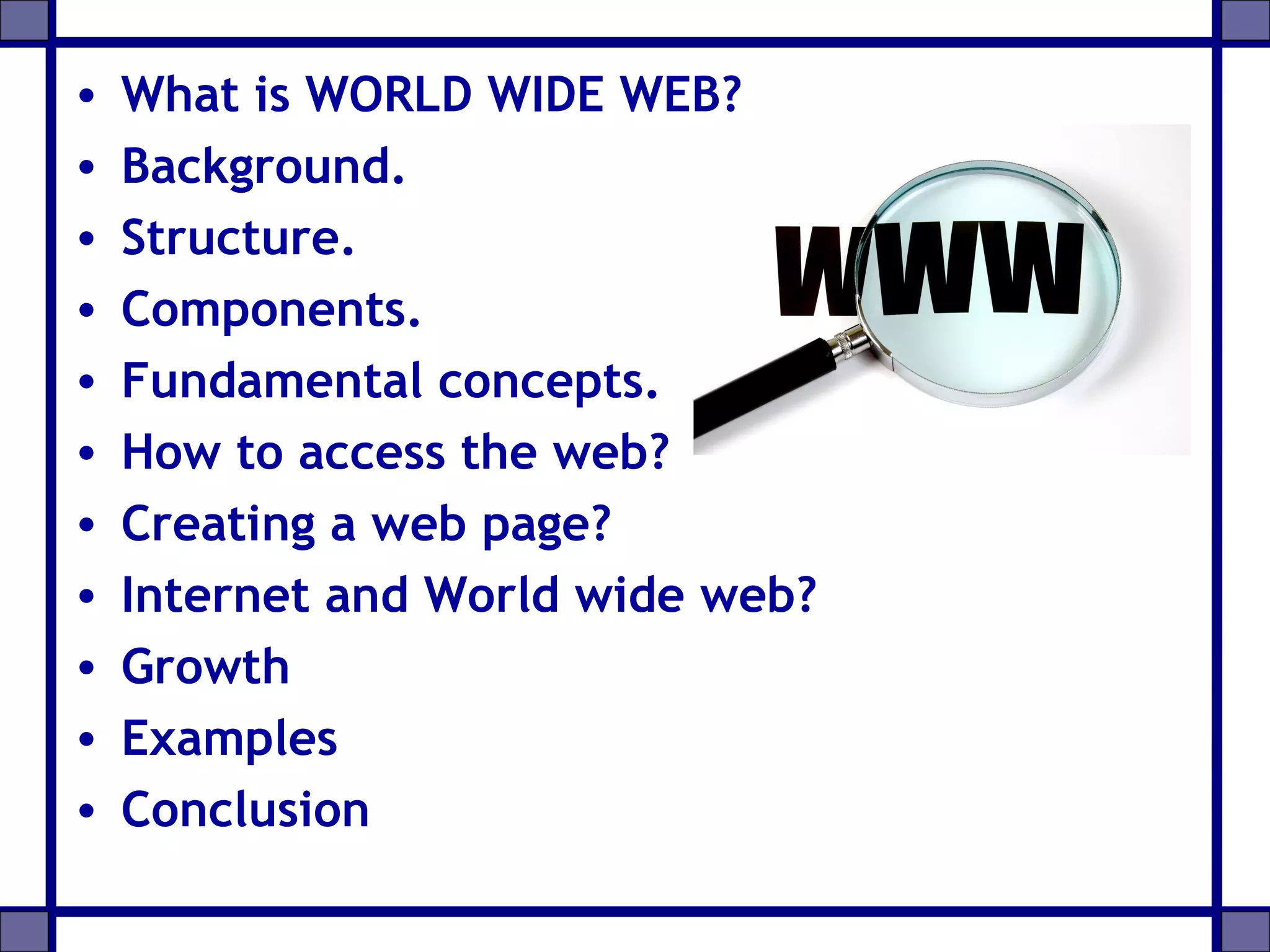 world wide web | PPT
