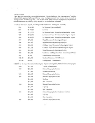 2002 CV of Dr. Peter Dunham (field advisor to Jack Corbo) | DOC
